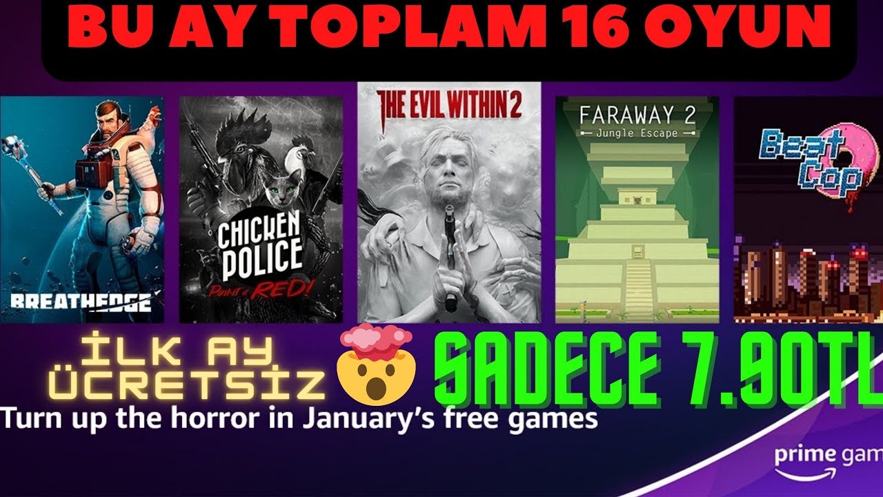 AMAZON PRİME GAMİNG 2023 YENİ YIL ÜCRETSİZ OYUNLAR! TOPLAM 16 OYUN ...