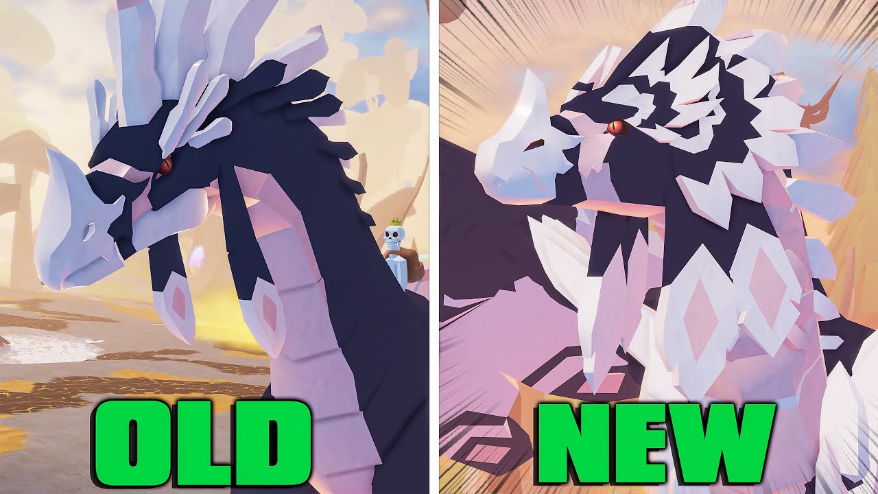 Old Vs New Mother Dragon Roblox Dragon Adventures Youtube