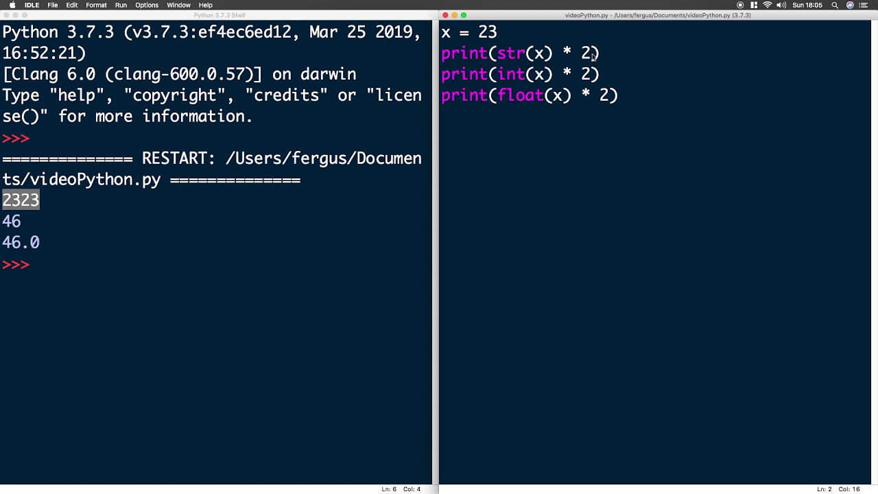 3 - Casting in python - YouTube
