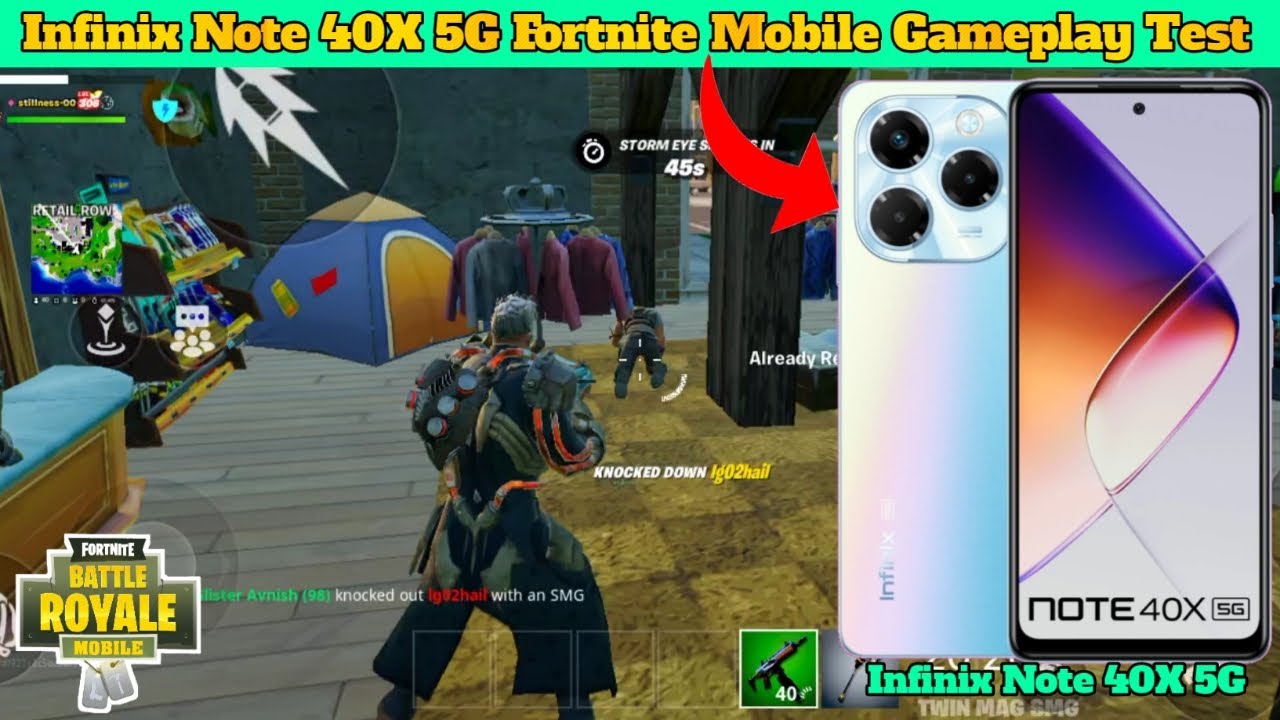 Infinix Note 40X 5G Fortnite Mobile Gameplay Test,Note 40X 5G Fortnite ...