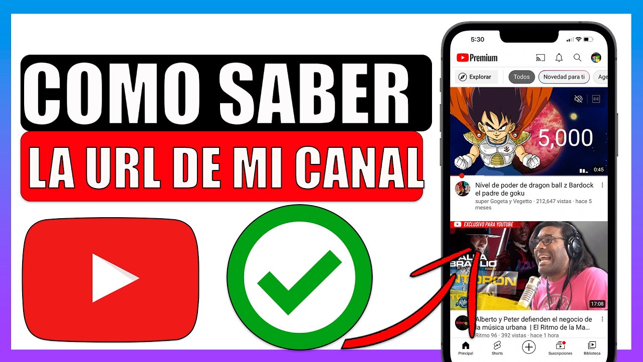 🔴Como saber la url de mi canal de youtube - YouTube