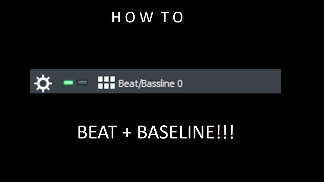 How to use beat+baseline editor to control your layer - YouTube