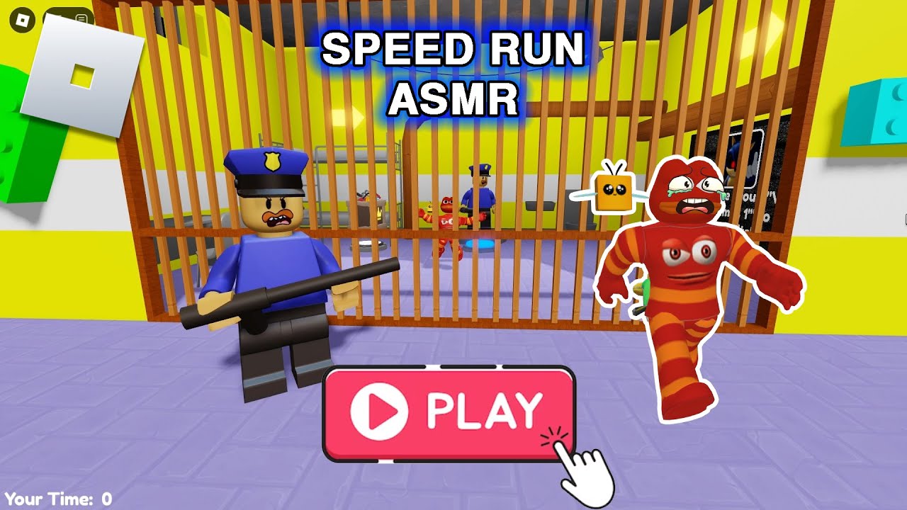 Red Larva escape LEGO BARRY'S PRISON RUN | Xavi Gaming Roblox Obby ...