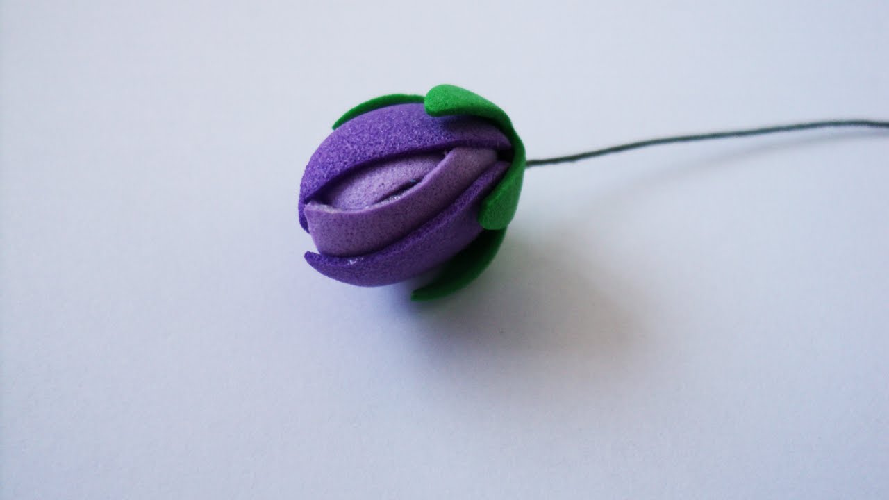 How To Make a Pretty Foam Flower Bud - DIY Crafts Tutorial ...