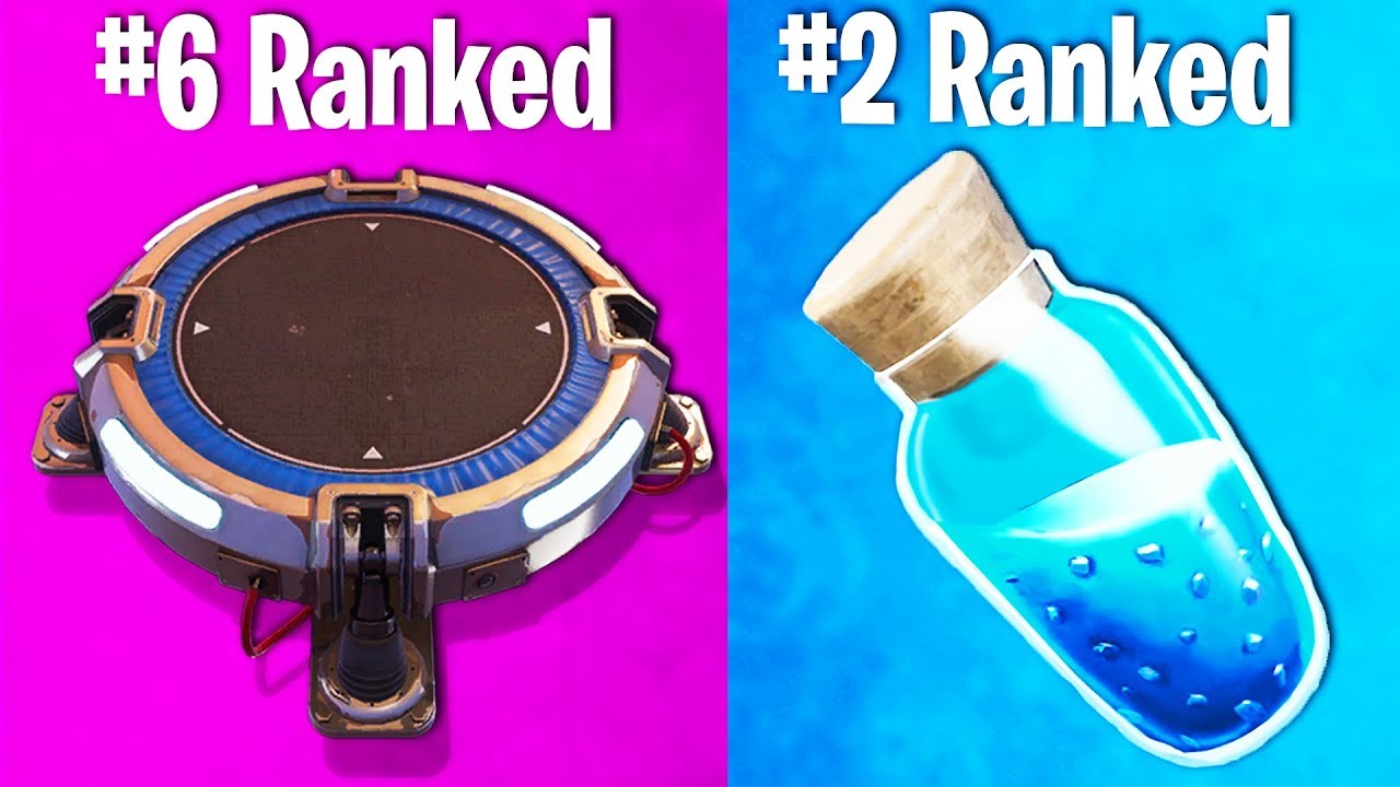 RANKING EVERY ITEM IN FORTNITE FROM WORST TO BEST! - YouTube