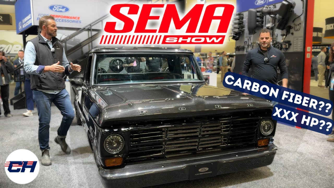 INSANE CARBON FIBER F100 PICKUP - Exclusive SEMA Ford Performance Booth ...
