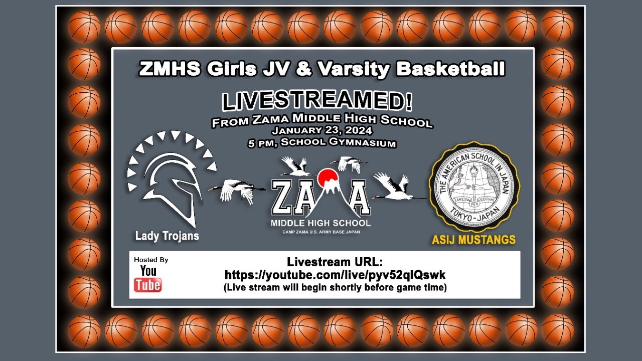ZMHS Lady Trojan JV & Varsity Basketball: ASIJ Mustangs vs ZMHS Trojans ...