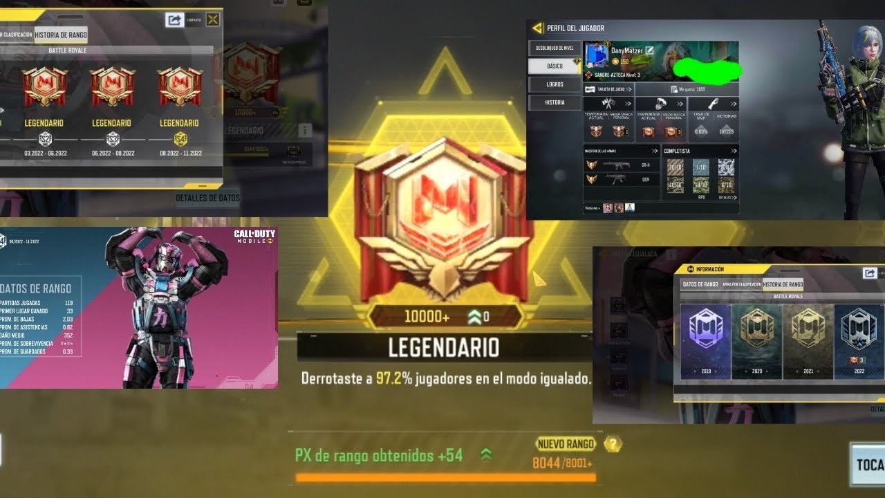 🦅Llegando A Legendario Por 3ra Vez En Battle Royale ︎ 🐧🐻 - YouTube
