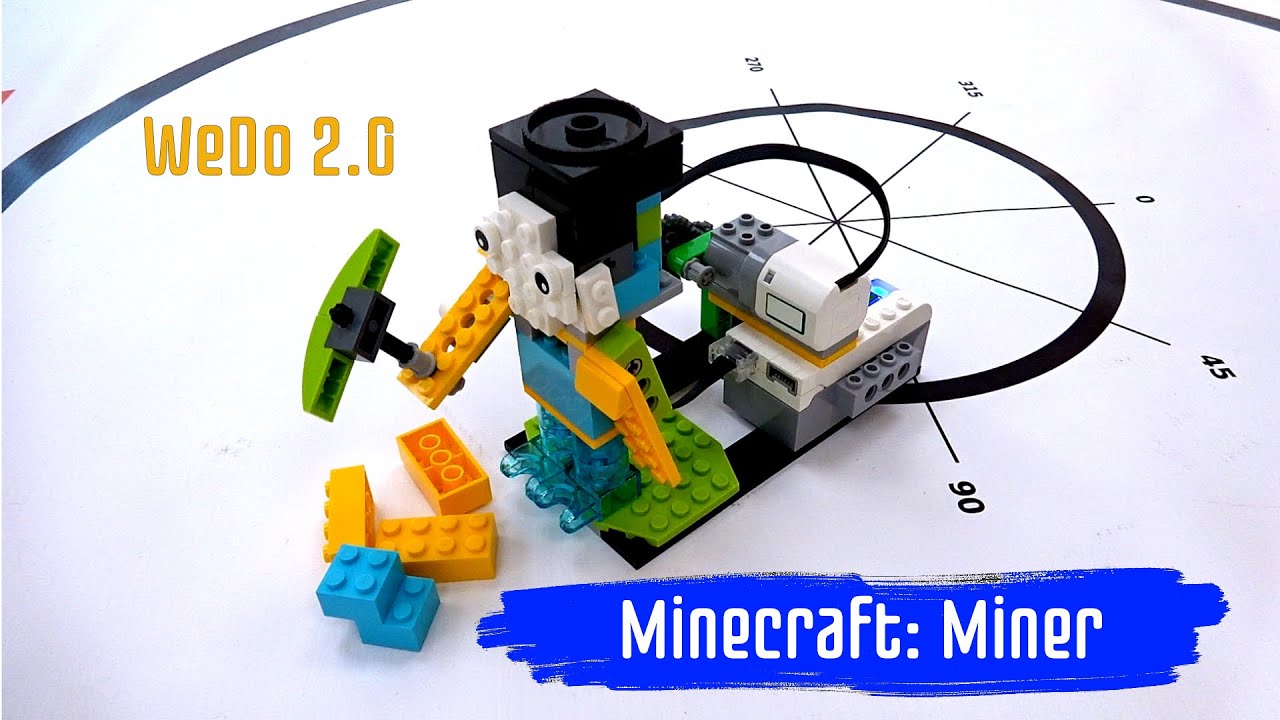 Minecraft: Miner - WeDo 2.0 - Майнкрафт: Шахтер - YouTube