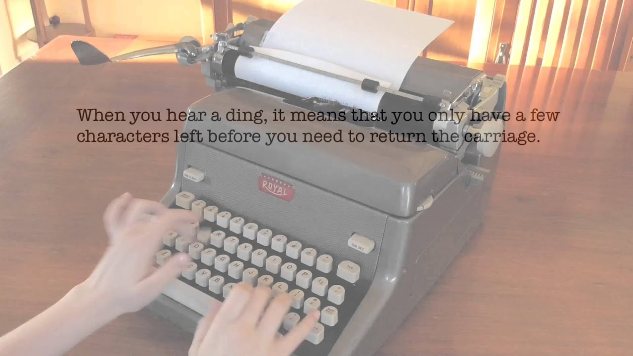 Typewriter 101 - YouTube