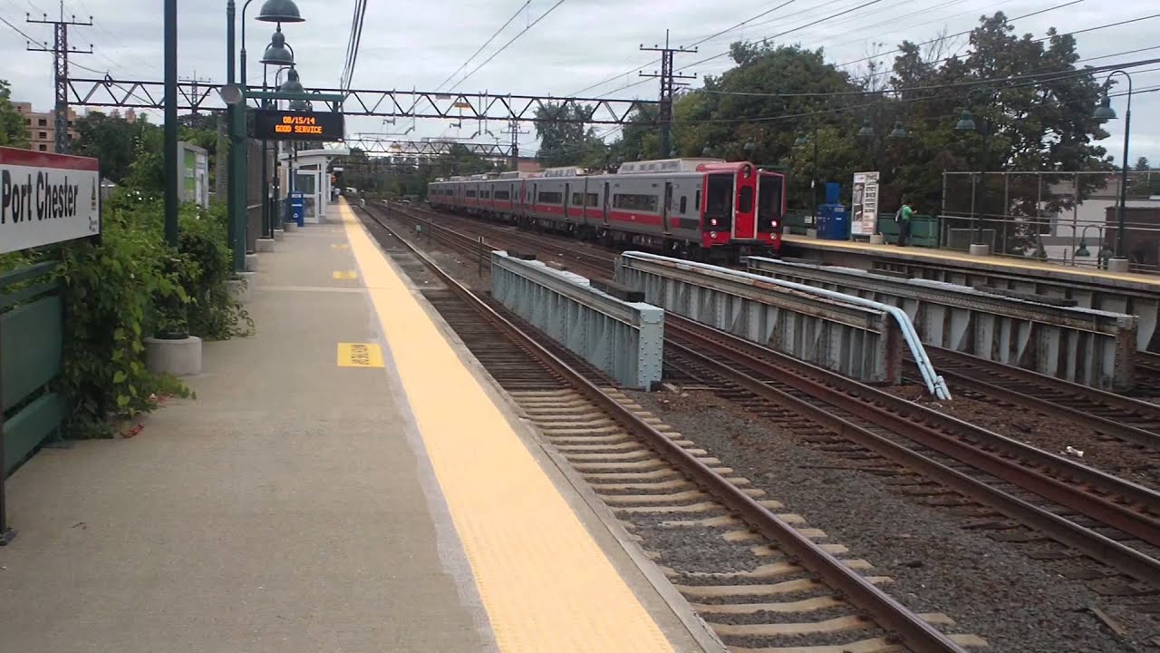 Metro North New Haven Line Railfanning at Port Chester Part 2 - YouTube