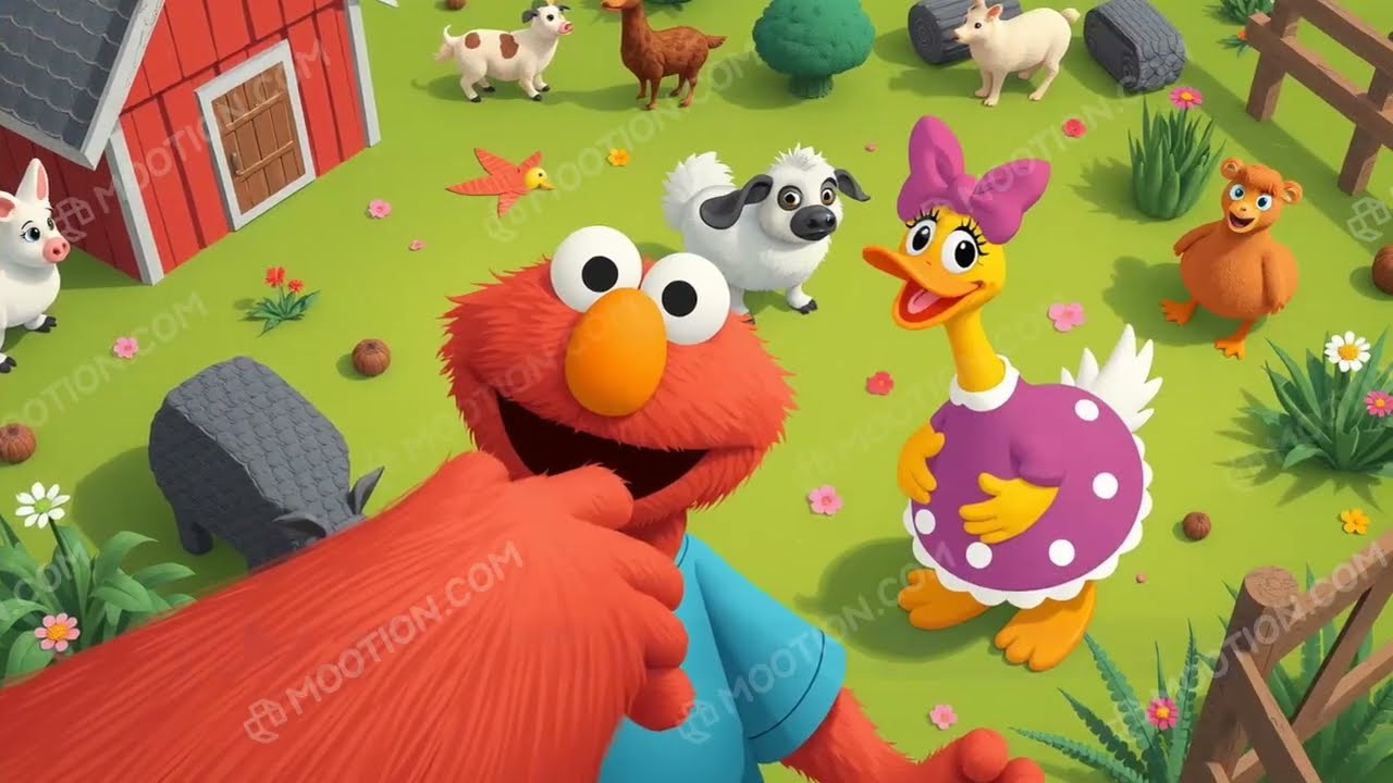Elmo and Daisy in Adventures at Happy Feather Farm - YouTube