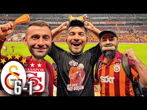 ŞAMPİYONLUK ATMOSFERİ MÜTHİŞ GOLLER EFSANE GÖRÜNTÜLER | Galatasaray 6 - 1 Sivasspor