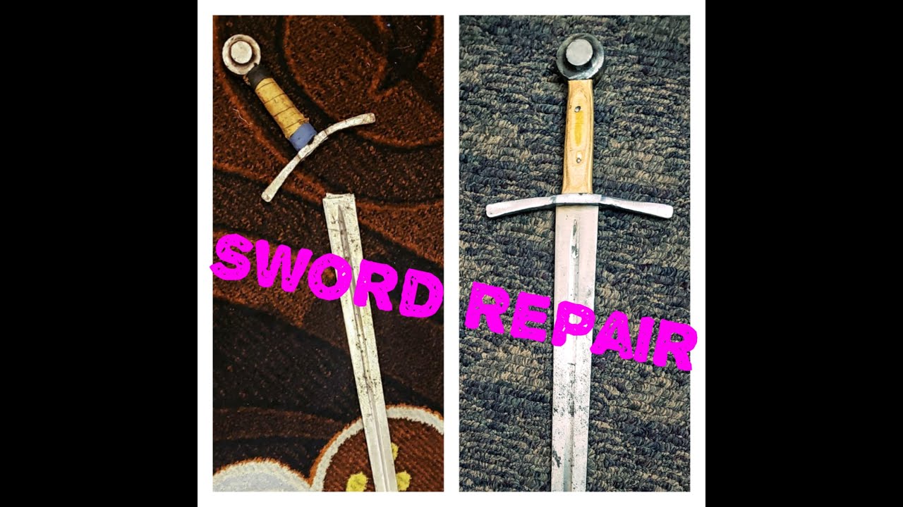 Sword Repair or I paid for my welder with 1 weld. - YouTube