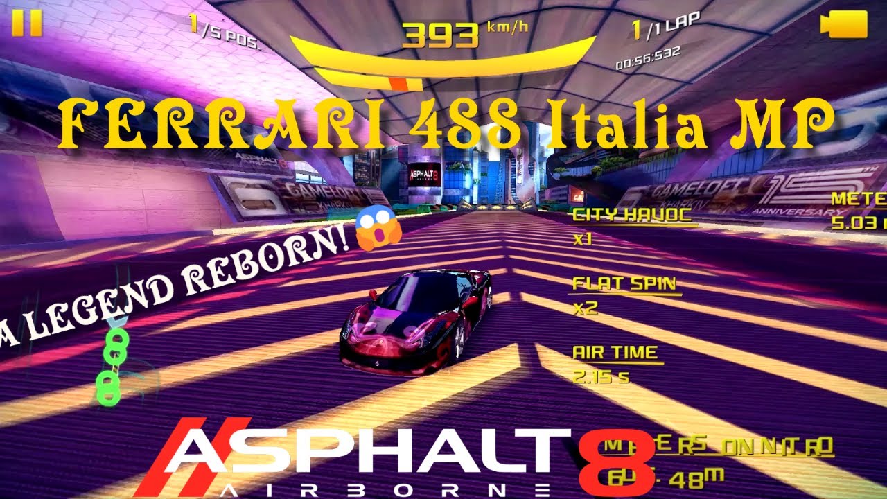 Asphalt 8: A LEGEND REBORN!!! That Tutorial CAR😏 Ferrari 458 Italia ...