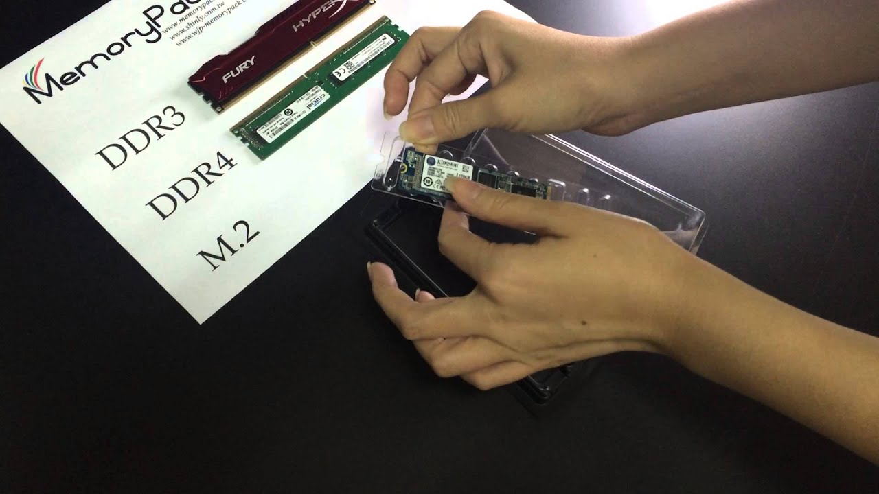 SSD packaging for Kingston M 2 SSD (www.memorypack.com.tw) - YouTube