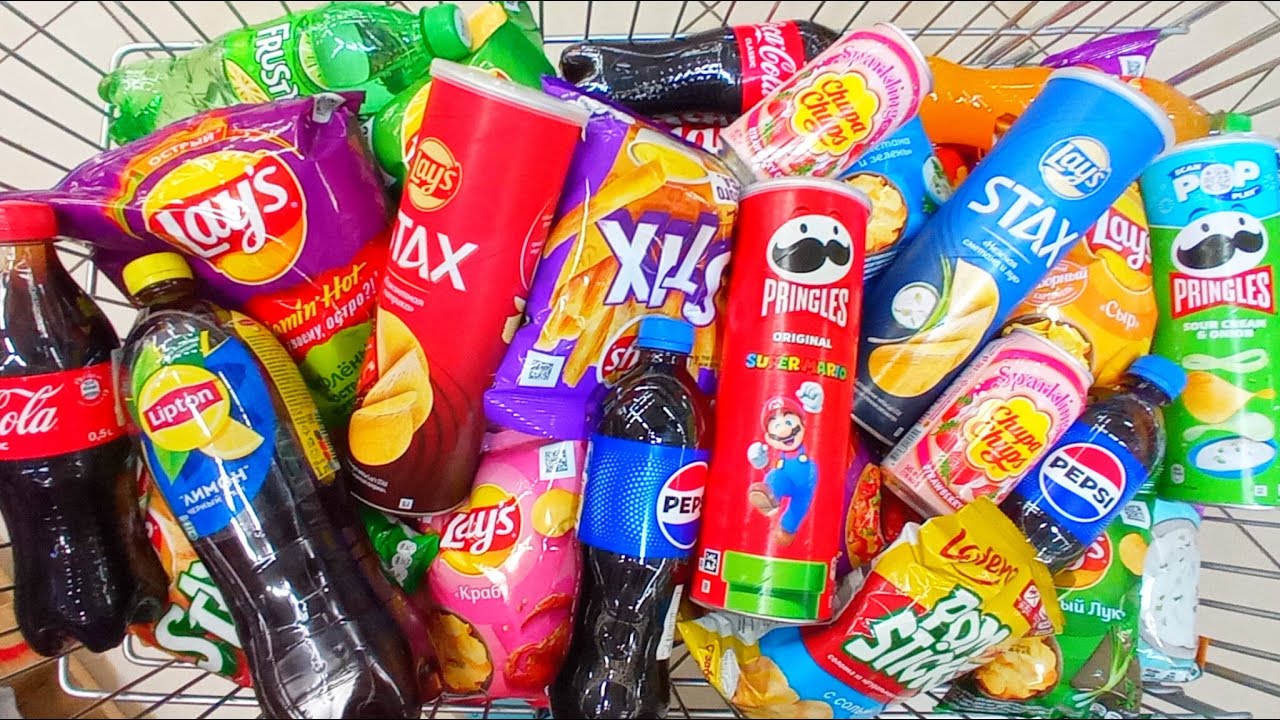 Chips Basket Restock 🛒Full Basket a lot of Snacks Shopping | Lot's Of ...