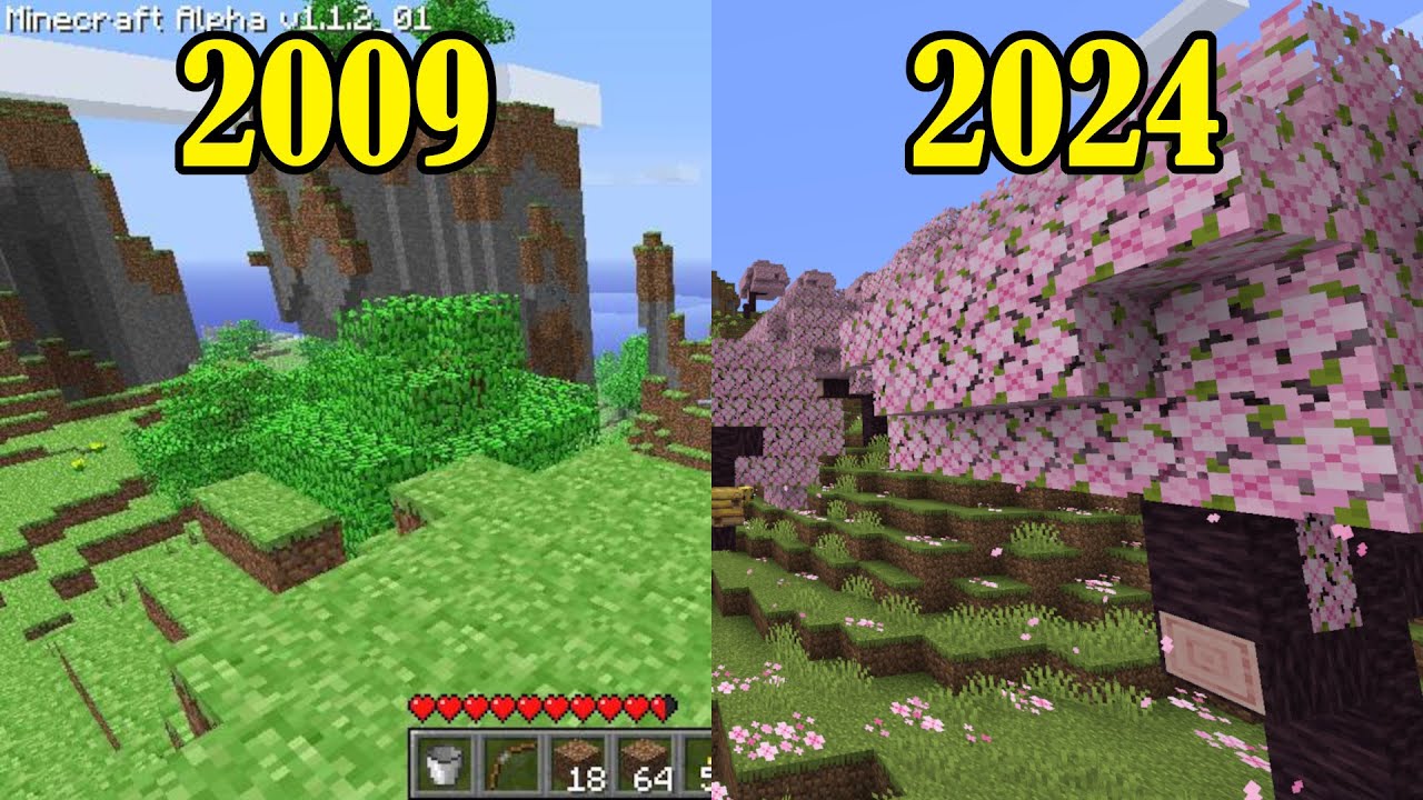 Marcel Reacts to the Evolution of Minecraft 2009 - 2024 - YouTube