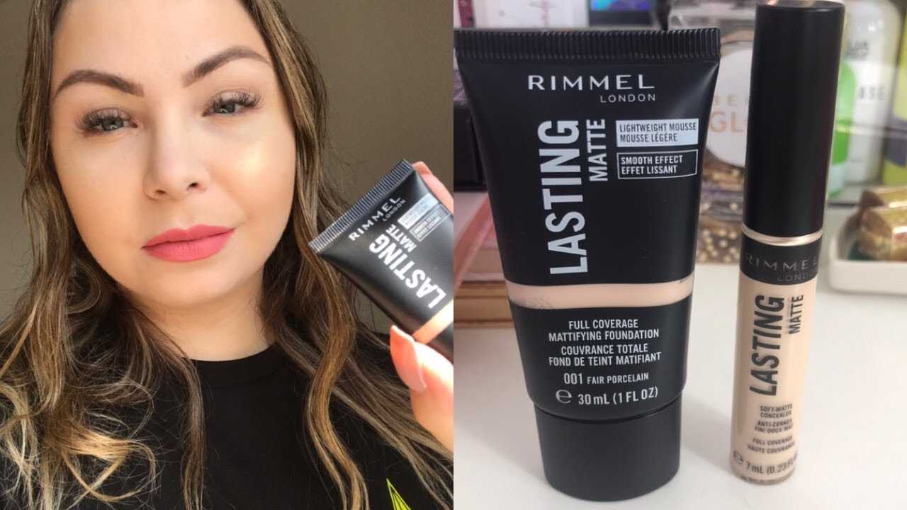 Rimmel Lasting Matte Foundation Wear Test & First Impressions - YouTube