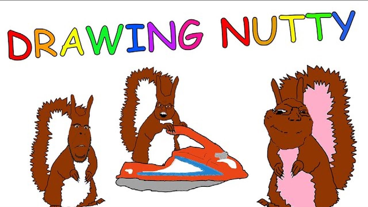 Drawing Nutty the Squirrel | Educational Soyjak Videos for Children ...