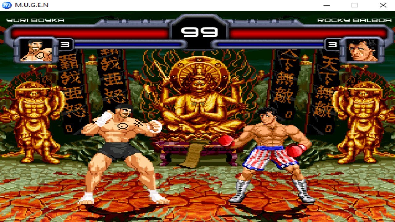 Yuri Boyka vs Rocky Balboa MEGA BUG FIGHT😂 Super Broken Mugen Epic ...