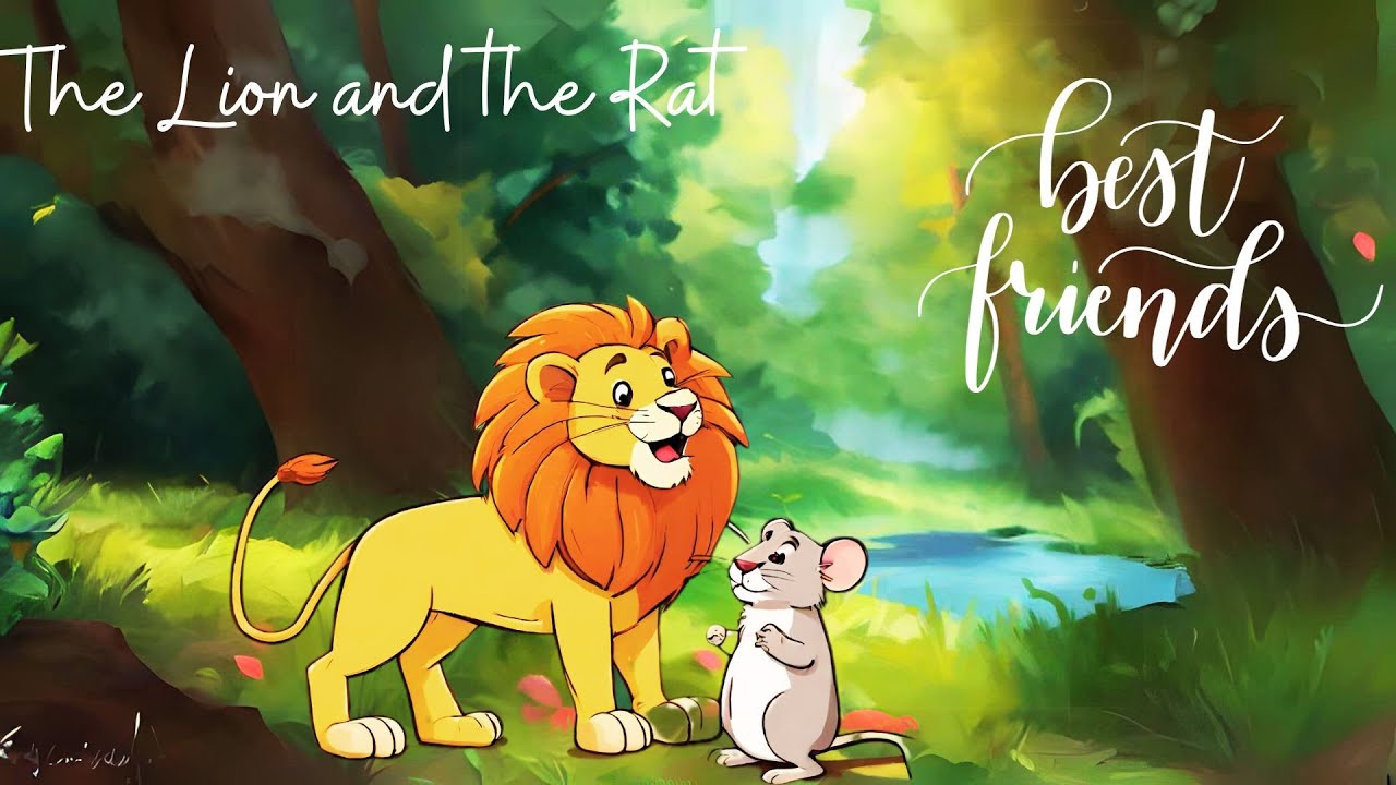 Story Time ! The Lion and the Rat Friendship story 🐾🌳🦁🐀🐾🌳.|| Moral ...