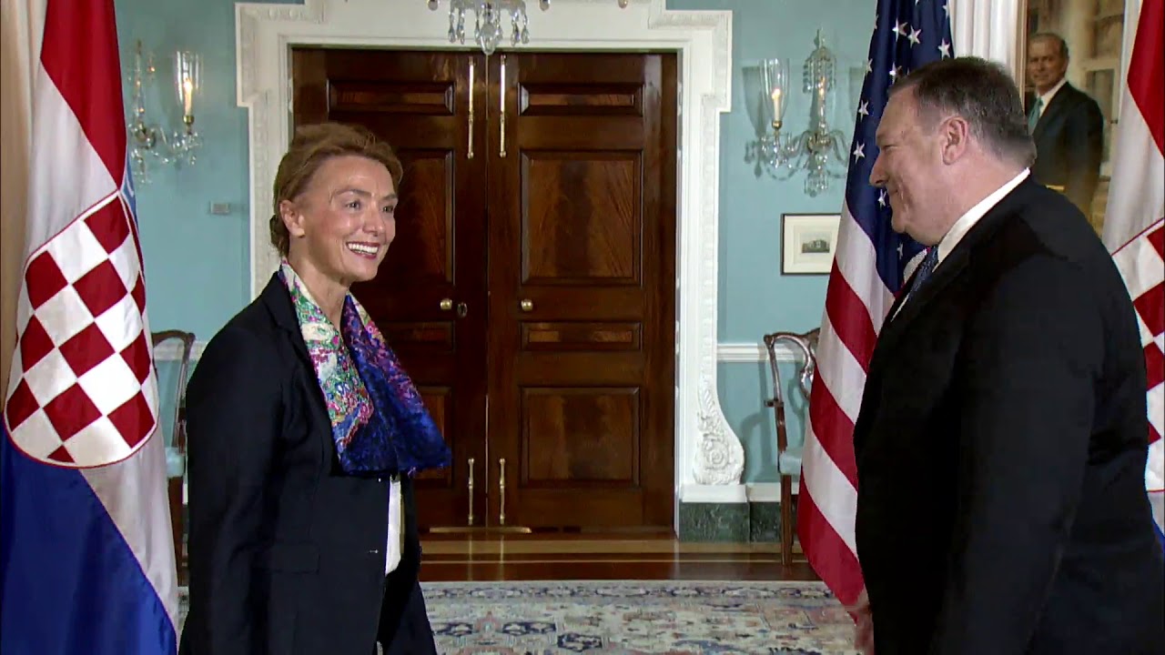 Secretary Pompeo meets with Croatian Foreign Minister Buric - YouTube