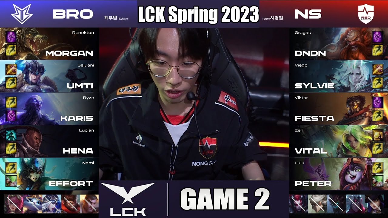 NS vs BRO Game 2 - Match 4 LCK Spring 2023 - YouTube