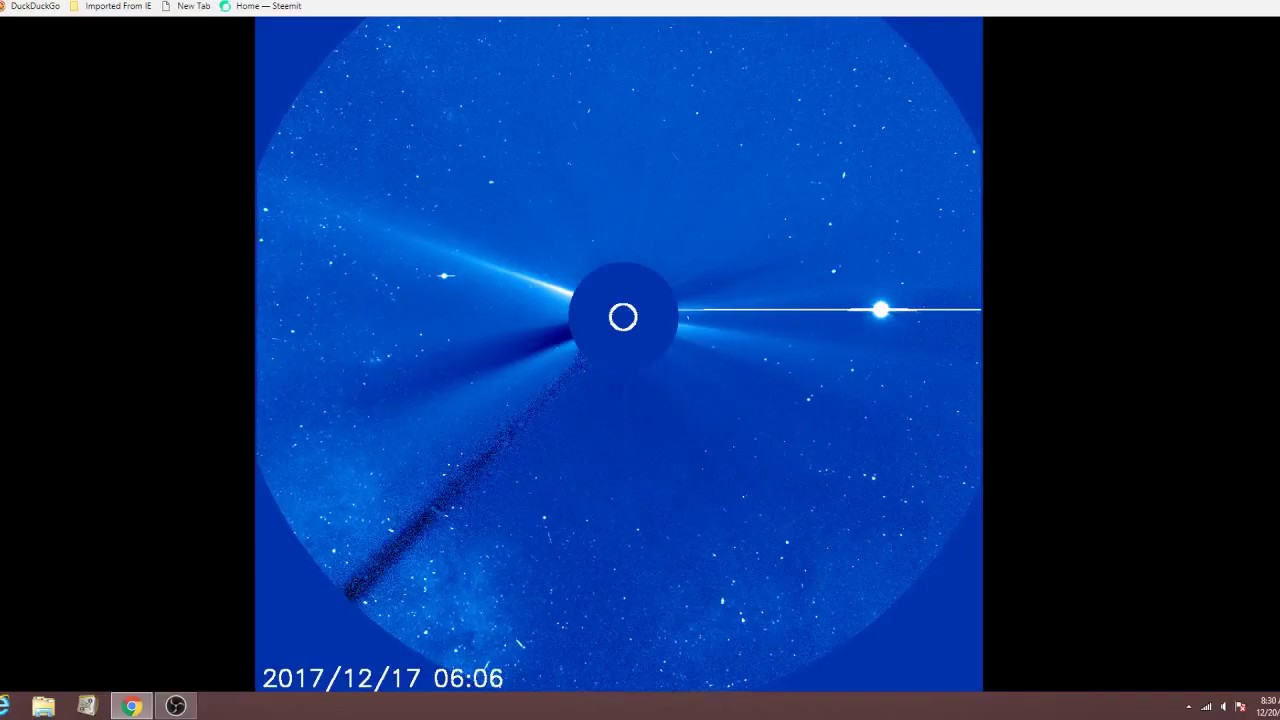 SOHO C2 (RED), C3 (BLUE), Dec 11 to 20 2017 - YouTube