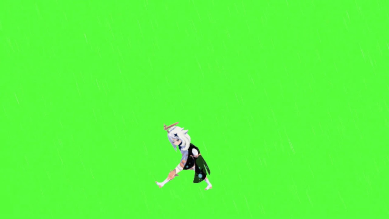 paimon green screen dance - YouTube