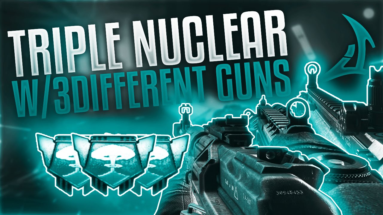BO2: Triple Nuclear w/3 Different Guns! Sheesh :P - YouTube
