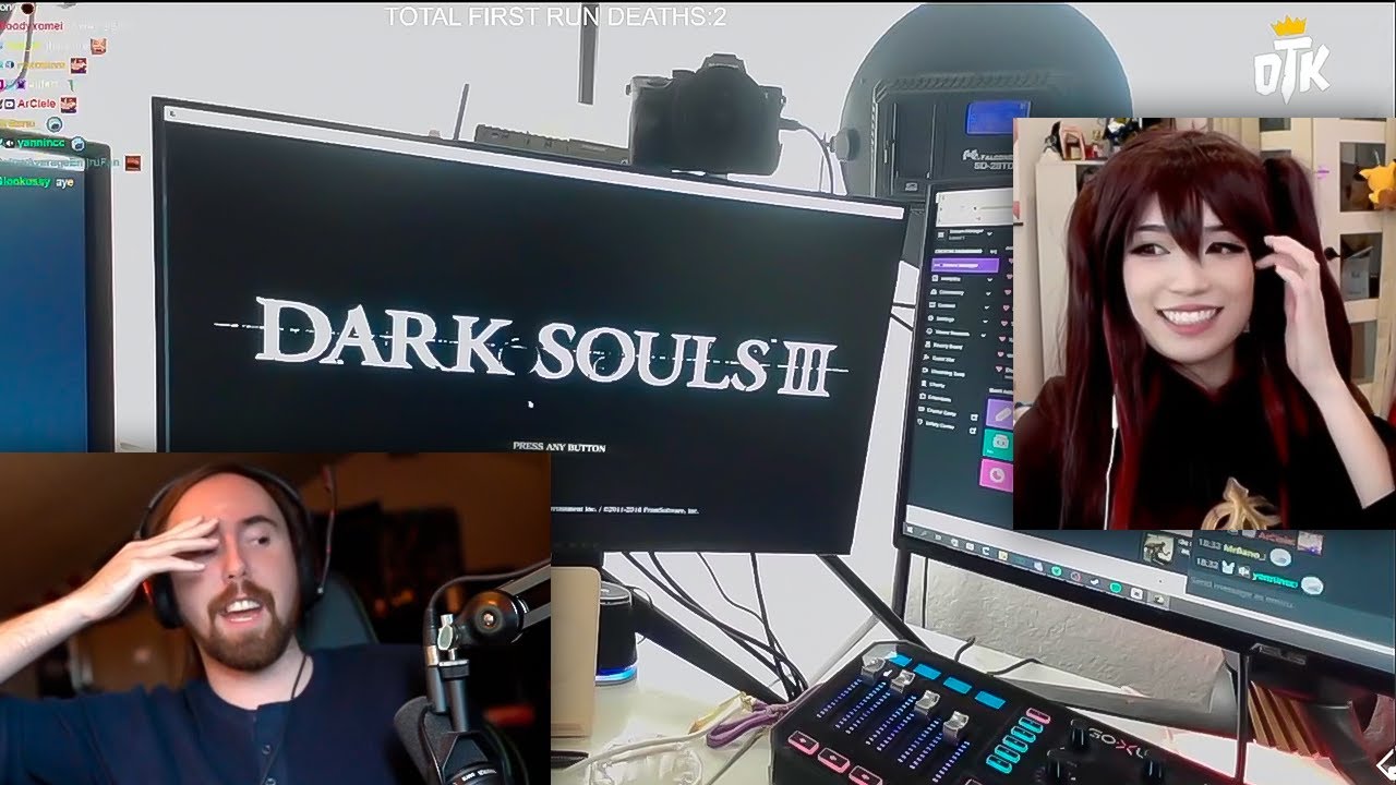 Asmongold CRASHES Emiru's Dark Souls Stream - YouTube