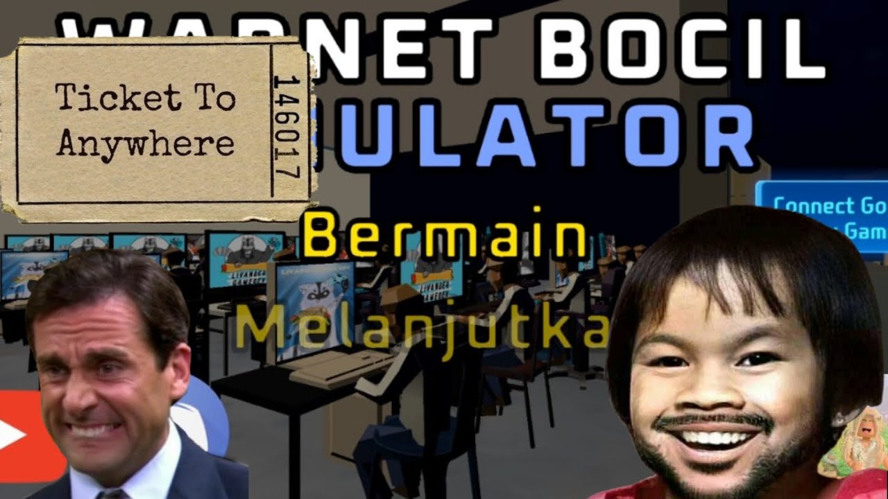 WARNET BOCIL SIMULATOR? simulator baru di hp gas mainin 💙💛😁 - YouTube