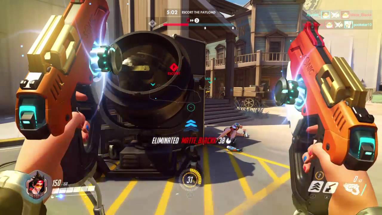 Overwatch: sprinter tracer gameplay - YouTube