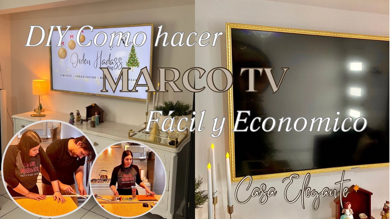 🖼️ COMO HACER MARCO PARA TELEVISION 📺 DIY FRAME TV TUTORIAL FACIL Y ECONOMICO #diy #frame #home ...