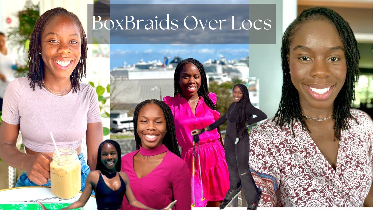 Box Braids over DIY Micro Locs | Fine Medium Density Hair - YouTube