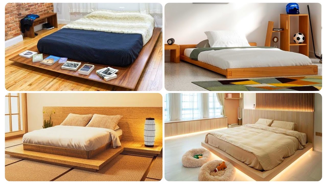 Low Height Floor Bed Design To Make You Feel Sleepy | Platform Bed ...