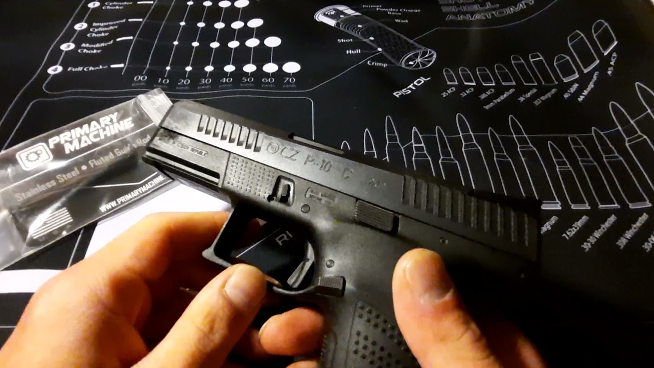 Primary Machine Guide rod CZ p10c - YouTube