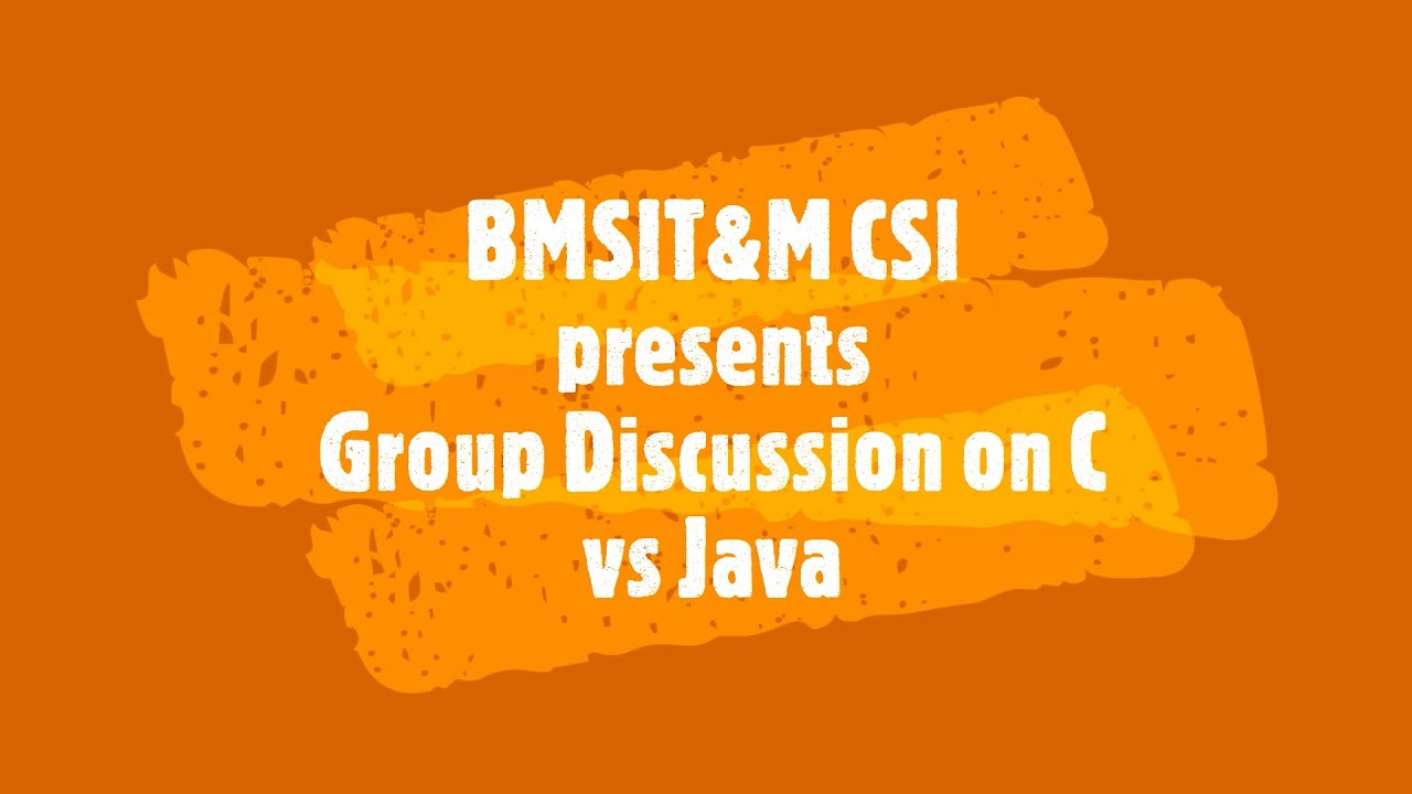 Group Discussion on "C v/s Java" programming languages - YouTube