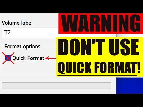 Difference Between Quick Format and Full Format