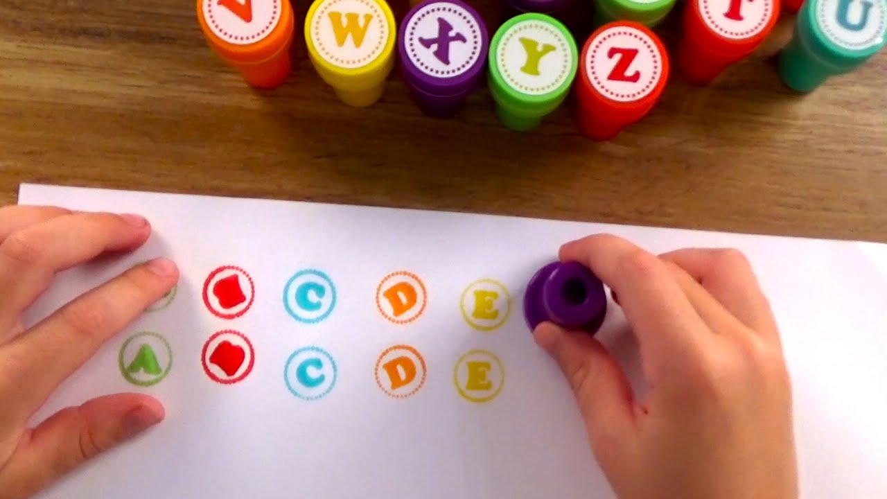 Learning the alphabet for toddlers with letter toys - YouTube