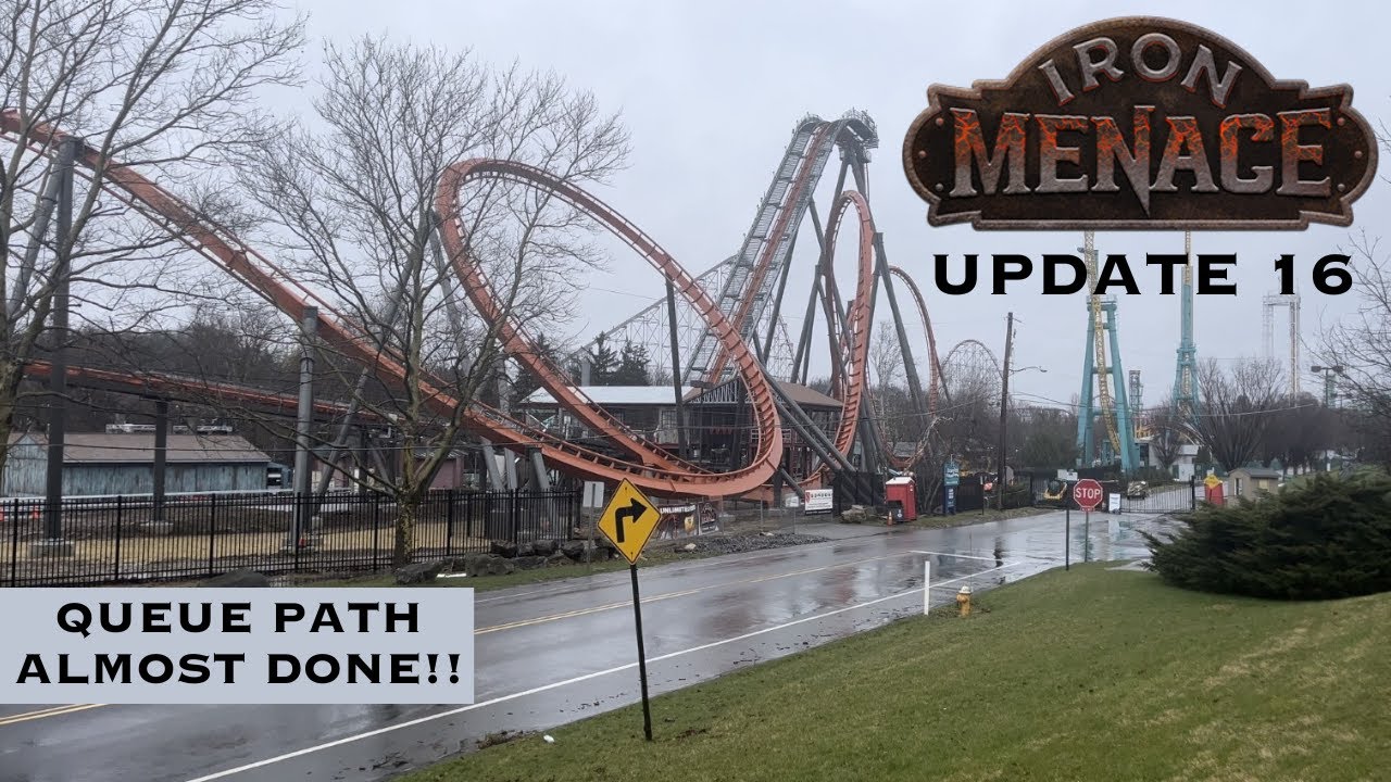 Iron Menace Construction Update 16 | Queue Path Almost Done!!! - YouTube
