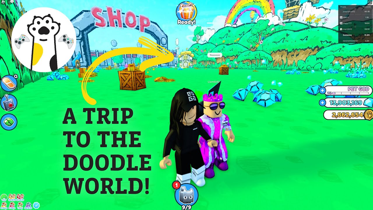 A VISIT to the Pet Simulator X Doodle World! - YouTube