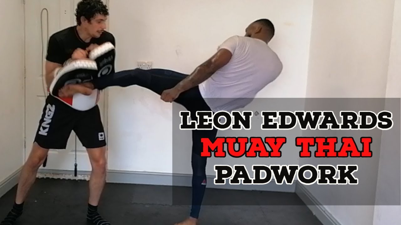 UFC Fighter Leon "Rocky" Edwards Muay Thai Padwork 2020 - YouTube