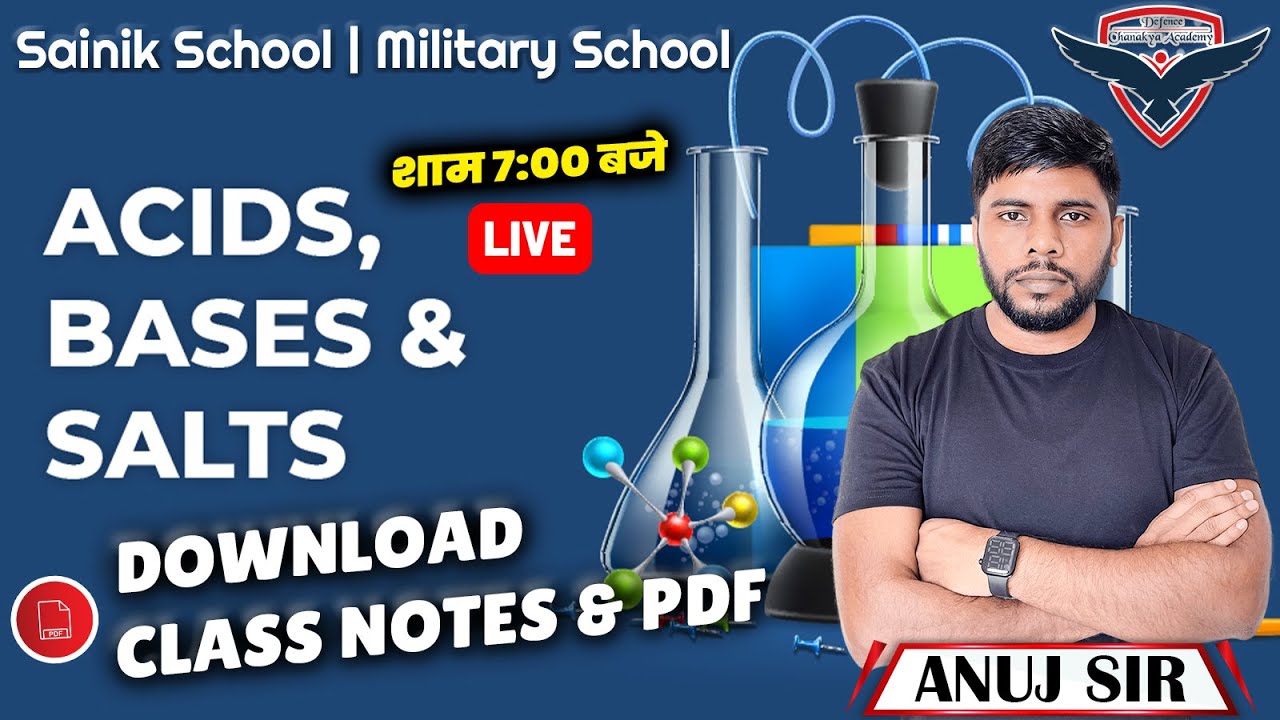 Acid , Base & Salt | Chemistry | Sainik School Coaching | Military ...