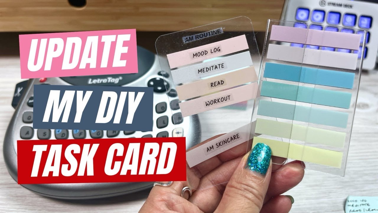 🔴 Updating my AM Routine Task Card - YouTube