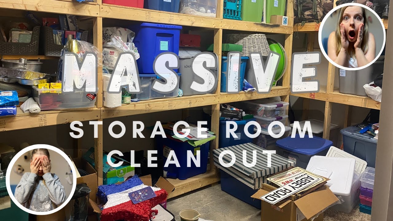 STORAGE ROOM CLEAN UP// ORGANIZE AND CATEGORIZE// MASSIVE ...