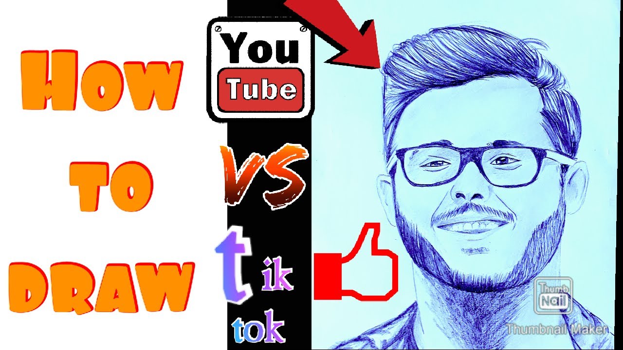 How to draw Carry minati || yalgaar || easy draw ## Carry Minati - YouTube