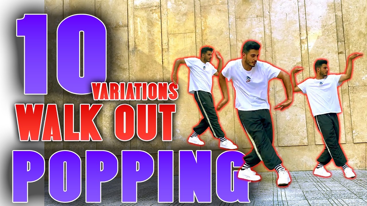 10 WALK OUT in 10 different styles| POPPING DANCE tutorial | ALIREZA ...