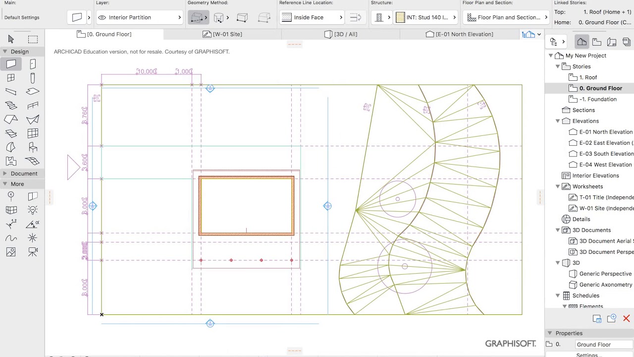 ArchiCAD Module 4: Creating the Partition Walls - YouTube